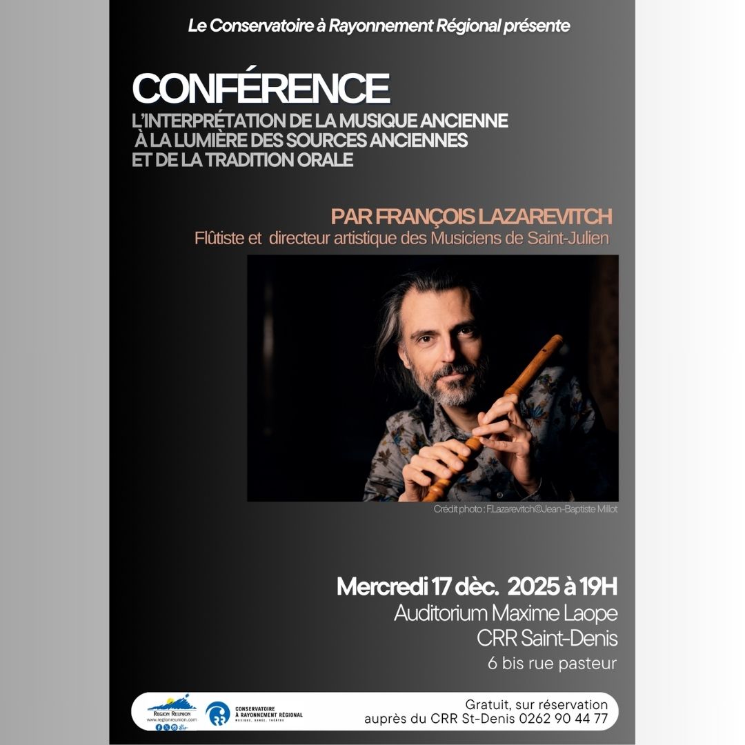 Site du Conservatoire à Rayonnement Régional de La Réunion » CONFERENCE ...